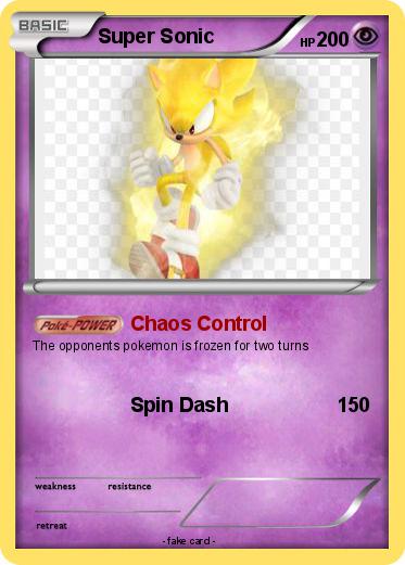 Pokémon Super Sonic 3001 3001 - Chaos Control - My Pokemon Card