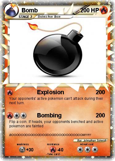 Pokémon Bomb 716 716 - Explosion - My Pokemon Card
