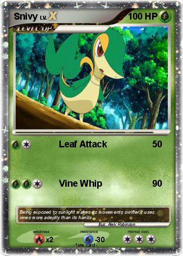 Pokémon Snivy 1214 1214 - Leaf Attack - My Pokemon Card