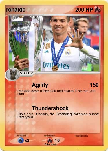 Pokémon ronaldo 1343 1343 - Agility - My Pokemon Card