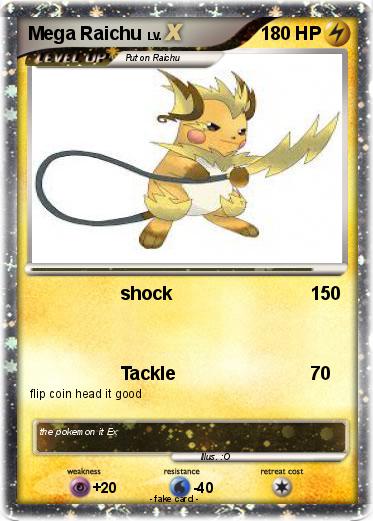 Pokémon Mega Raichu 169 169 - shock - My Pokemon Card