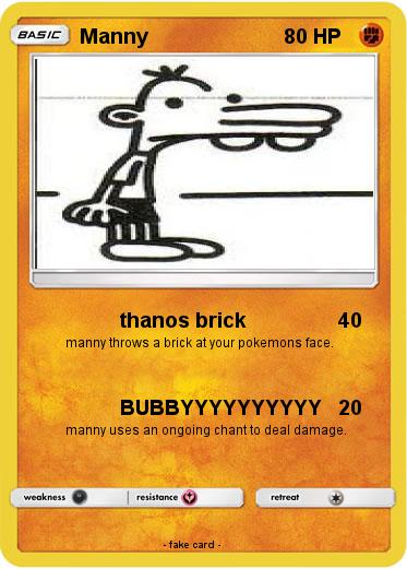 Pokémon Manny 242 242 - thanos brick - My Pokemon Card