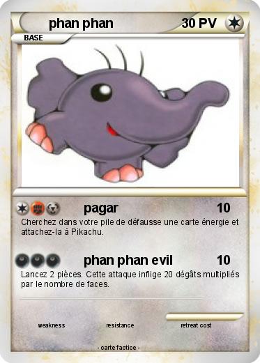 Pokémon phan phan 2 2 - pagar - Ma carte Pokémon