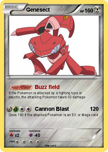 Pokémon Genesect 1224 1224 - Buzz field - My Pokemon Card