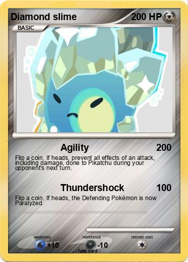 Pokémon Diamond slime - Agility - My Pokemon Card