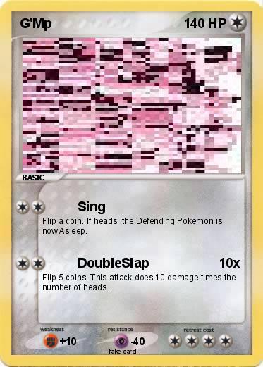 Pokémon G Mp - Sing - My Pokemon Card