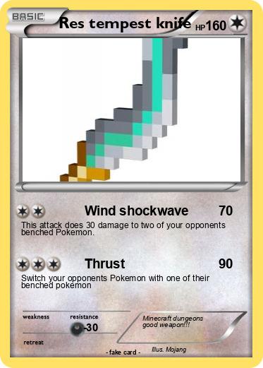 Pokémon Res tempest knife - Wind shockwave - My Pokemon Card