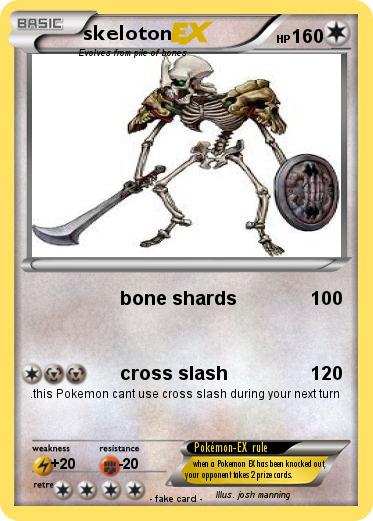 Pokémon skeloton 18 18 - bone shards - My Pokemon Card