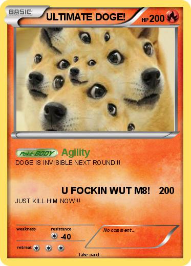 Pokémon ULTIMATE DOGE 4 4 - Agility - My Pokemon Card