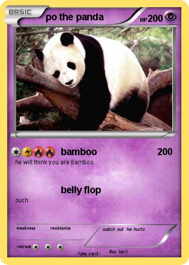 Pokémon po the panda 5 5 - bamboo - My Pokemon Card