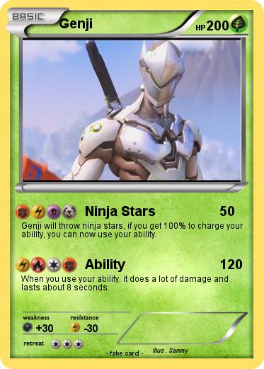 Pokémon Genji 143 143 - Ninja Stars - My Pokemon Card