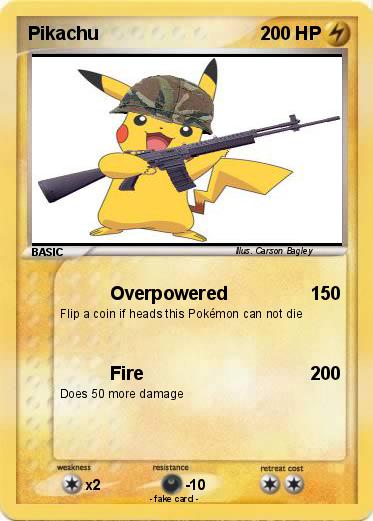 Pokémon Pikachu 17892 17892 - Overpowered - My Pokemon Card