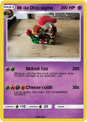 Pokémon Mr da Ohio sigma - Skibidi rizz - My Pokemon Card