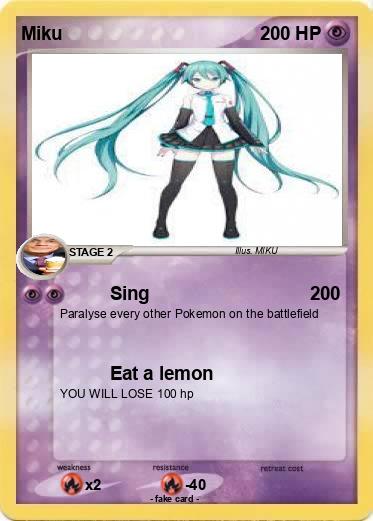 Pokémon Miku 435 435 - Sing - My Pokemon Card