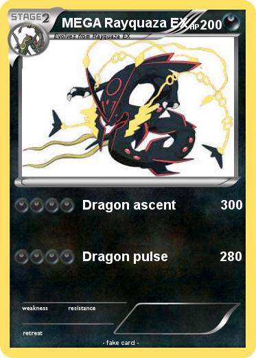 Pokémon MEGA Rayquaza EX 122 122 - Dragon ascent 300 - My Pokemon Card