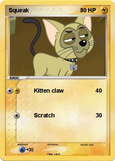 Pokémon Squeak 13 13 - Kitten claw - My Pokemon Card