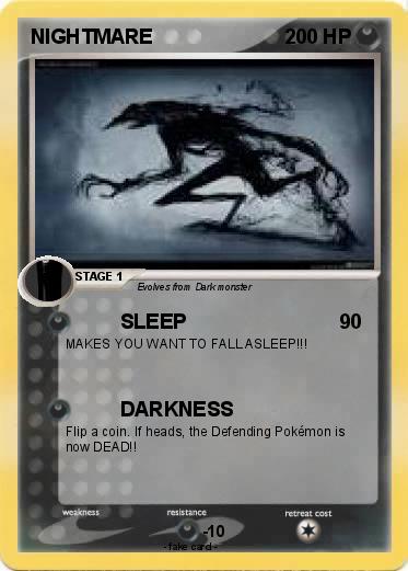 Pokémon NIGHTMARE 1984 1984 - SLEEP - My Pokemon Card
