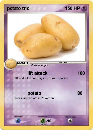 Pokémon potato trio - lift attack - My Pokemon Card