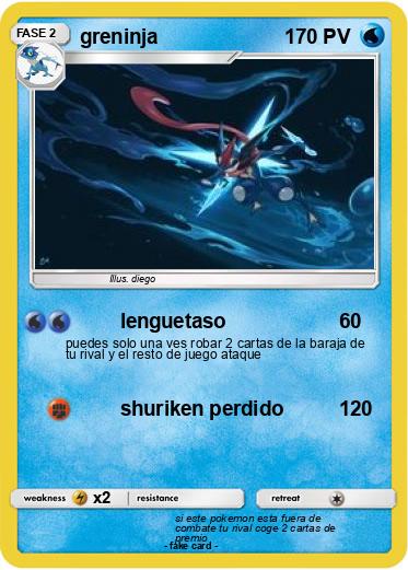 Pokémon greninja 1510 1510 - lenguetaso - Mi carta pokémon