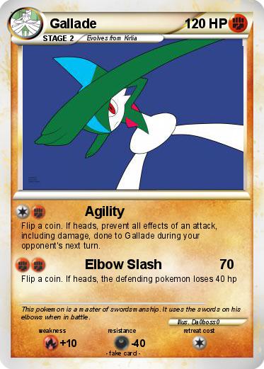 Pokémon Gallade 229 229 - Agility - My Pokemon Card