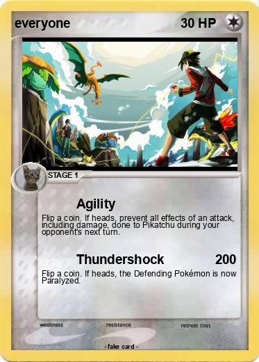 Pokémon everyone 58 58 - Agility - My Pokemon Card