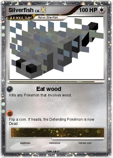 Pokémon Silverfish 25 25 - Eat wood - My Pokemon Card