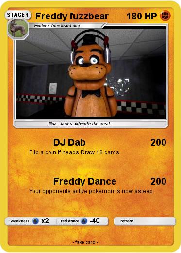 Pokémon Freddy fuzzbear 1 1 - DJ Dab - My Pokemon Card