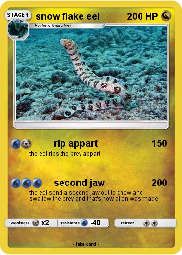 Pokémon snow flake eel - rip appart - My Pokemon Card