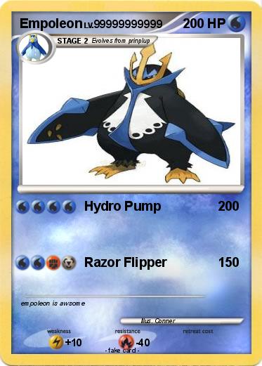 Pokémon Empoleon 615 615 - Hydro Pump - My Pokemon Card