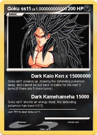 Pokémon Goku ss11 - Dark Kaio Ken x 15000000 - My Pokemon Card