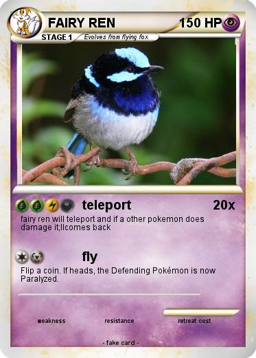 Pokémon FAIRY REN - teleport - My Pokemon Card