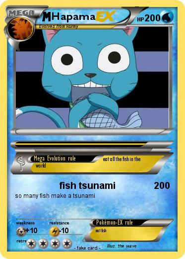Pokémon Hapama - fish tsunami - My Pokemon Card