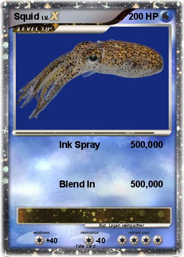 Pokémon Squid 441 441 - Ink Spray 500,000 - My Pokemon Card