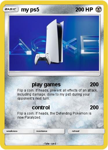 Pokémon my ps5 - play games - My Pokemon Card