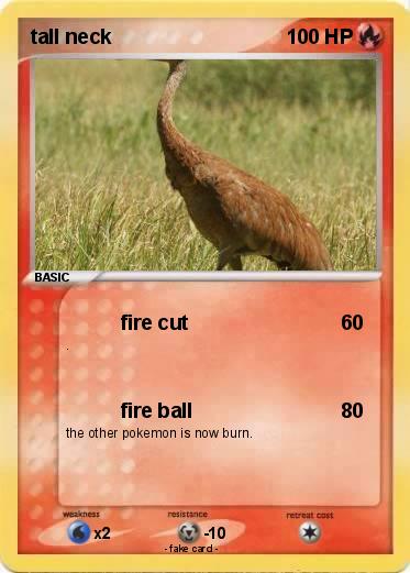 Pokémon tall neck - fire cut - My Pokemon Card
