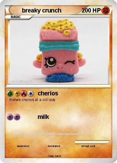 Pokémon breaky crunch - cherios - My Pokemon Card