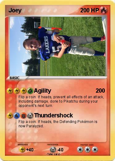 Pokémon Joey 550 550 - Agility - My Pokemon Card