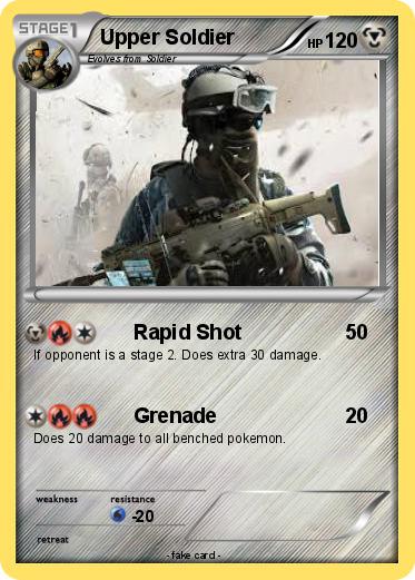 Pokémon Upper Soldier - Rapid Shot - My Pokemon Card