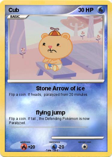 Pokémon Cub 72 72 - Stone Arrow of ice - My Pokemon Card