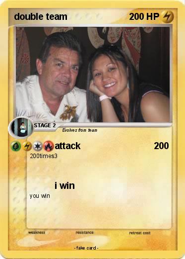 Pokémon double team 24 24 - attack - My Pokemon Card