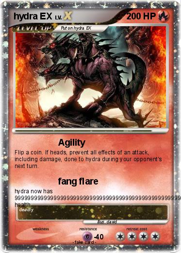 Pokémon hydra EX 1 1 - Agility - My Pokemon Card