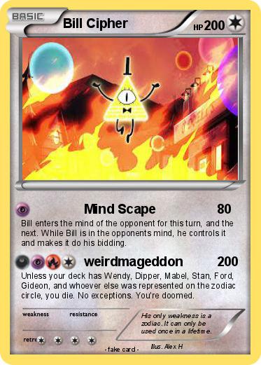 Pokémon Bill Cipher 205 205 - Mind Scape - My Pokemon Card