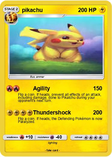 Pokémon pikachu 23216 23216 - Agility - My Pokemon Card
