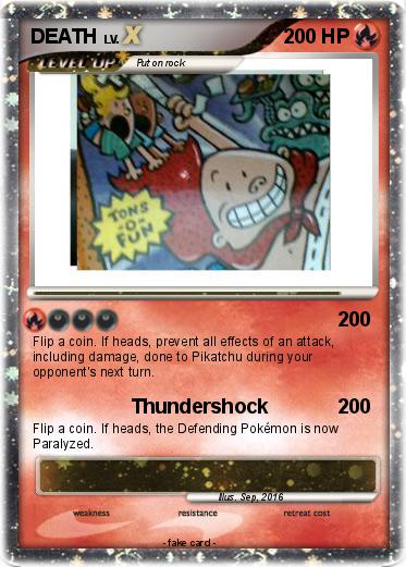 Pokémon DEATH 4851 4851 - Thundershock - My Pokemon Card
