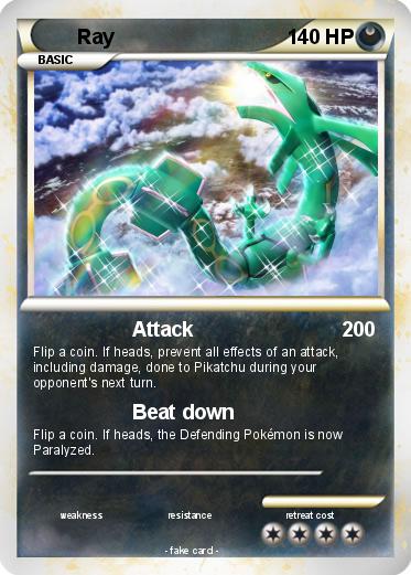 Pokémon Ray 657 657 - Attack - My Pokemon Card