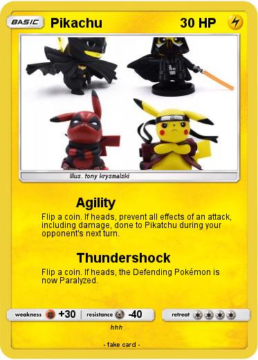 Pokémon Pikachu 20809 20809 - Agility - My Pokemon Card