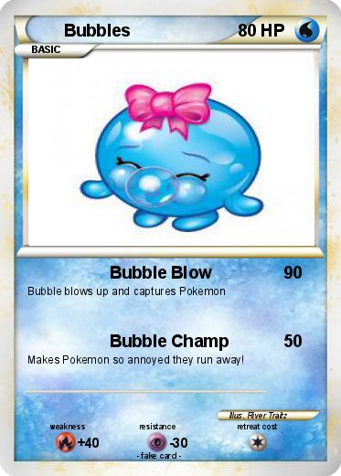 Pokémon Bubbles 229 229 - Bubble Blow - My Pokemon Card