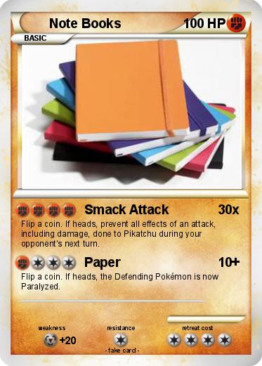 Pokémon Note Books - Smack Attack - My Pokemon Card