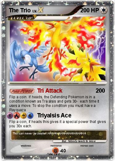 Pokémon The Trio 47 47 - Tri Attack - My Pokemon Card