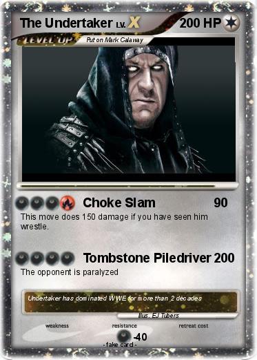 Pokémon The Undertaker EX - Choke Slam - My Pokemon Card